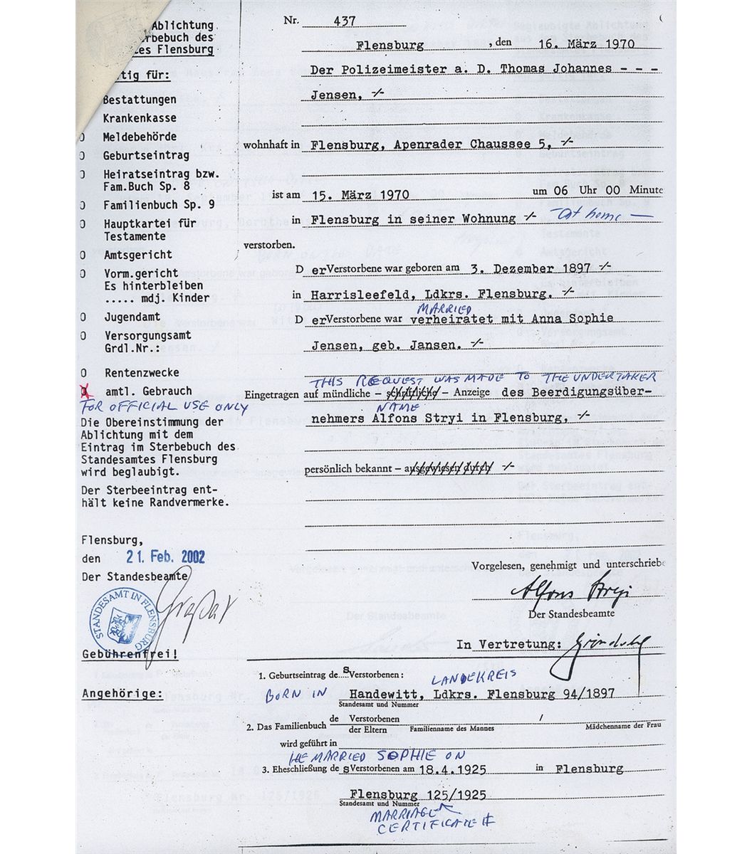 Documented Historic World War II Nazi "SS Police Officer" Engraved ...