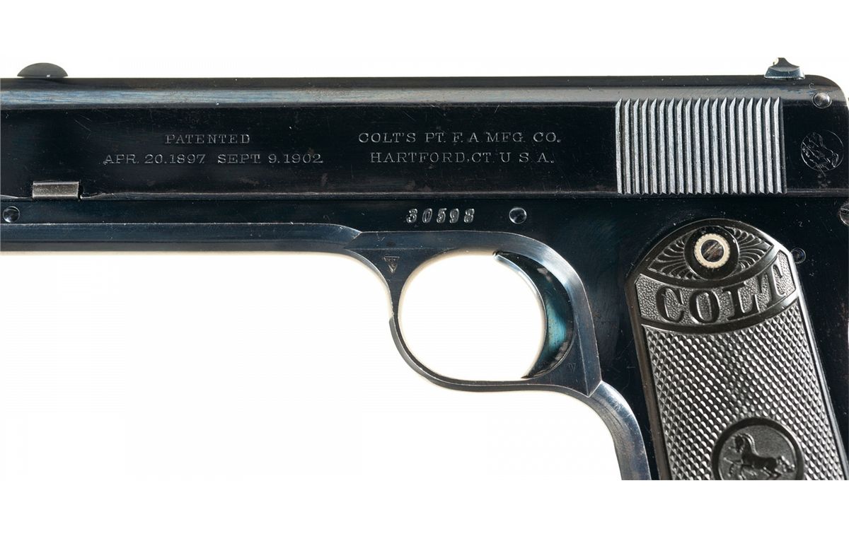 Outstanding Colt Model 1903 Pocket Hammer Semi-Automatic Pistol