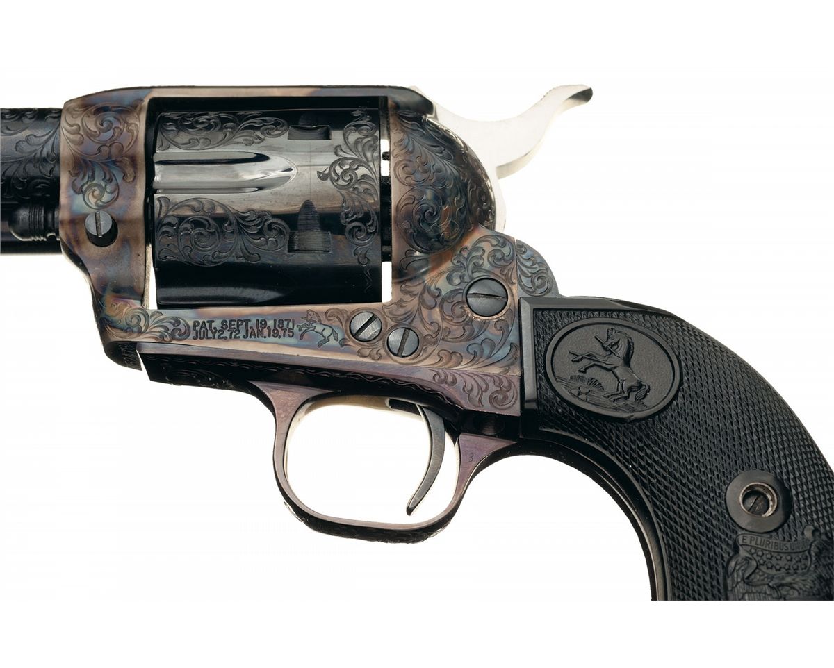 Factory Engraved Colt Custom Shop Third Generation Single Action Army ...
