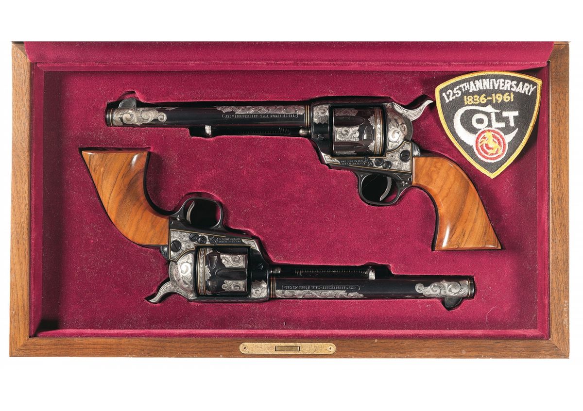 Charles Weiss Master Engraved Cased Gold Inlaid Consecutively Serial ...