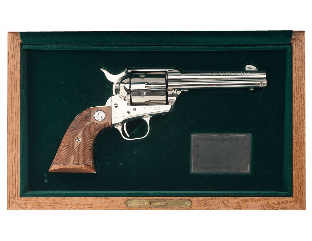 Cased Nickel Plated Colt Collectors Special Edition New Frontier Six ...