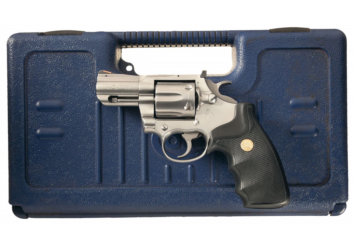 Stainless Steel Colt King Cobra Double Action Revolver with Hardcase ...