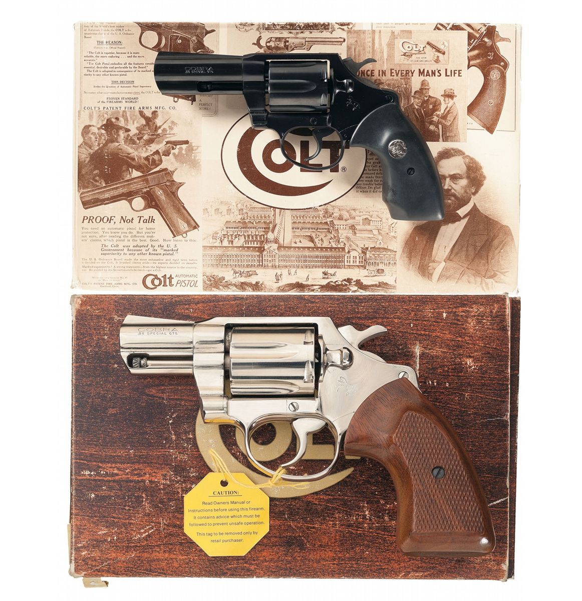 Collectors Lot of Two Boxed Colt Double Action Revolvers