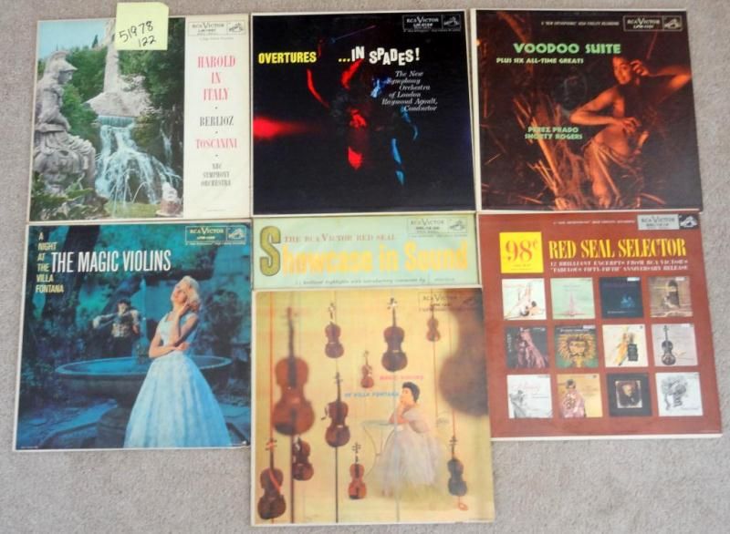Lot-7 Vintage Collectible Record Albums & Sleeves