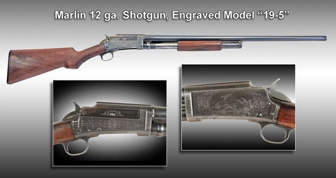 Marlin Model 19-S 12 Gauge Pump Action Shotgun,