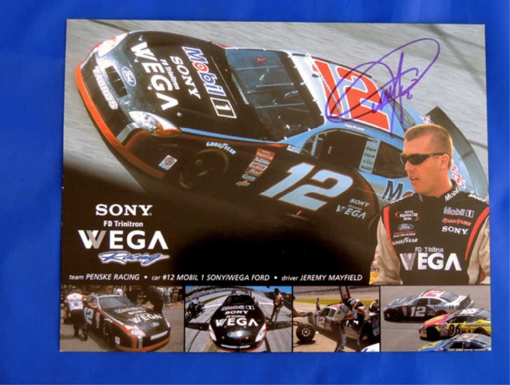 Collection of 3 Autographed NASCAR Photographs