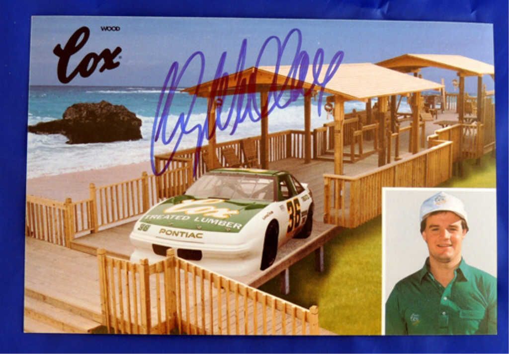 Collection of 3 Autographed NASCAR Photographs