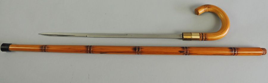 Bamboo Pattern Sword Cane