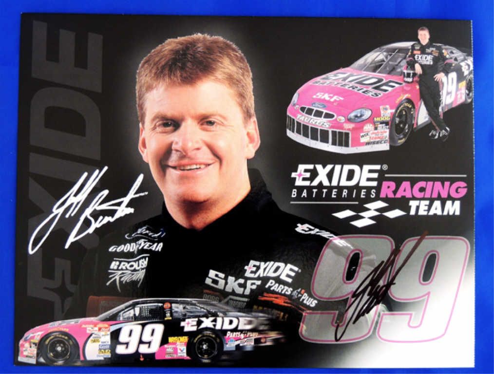 Collection of 4 Autographed NASCAR Photographs