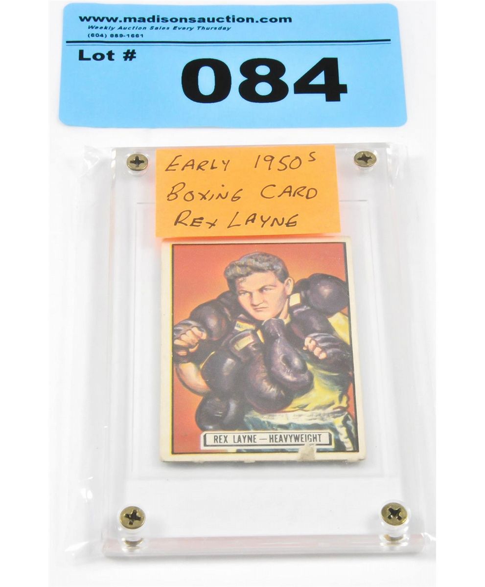 Early 1950s rex layne boxing collectors trading