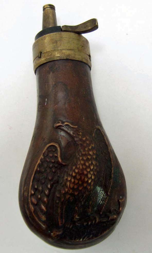 COLT POCKET MODEL PISTOL EAGLE GUN POWDER FLASK