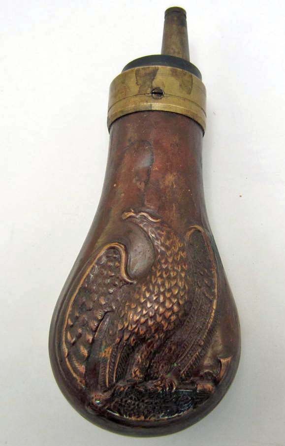 COLT POCKET MODEL PISTOL EAGLE GUN POWDER FLASK