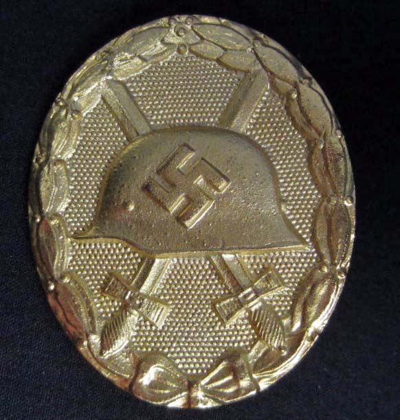 GERMAN NAZI GOLD WOUND BADGE