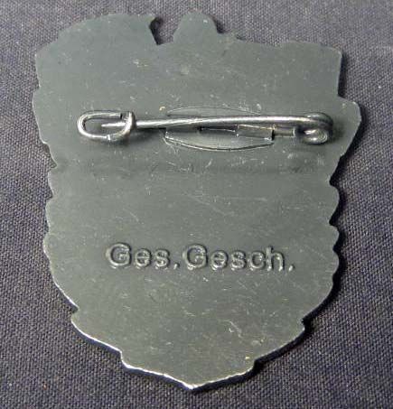 GERMAN NAZI WAFFEN SS WEWELSBURG CASTLE BADGE