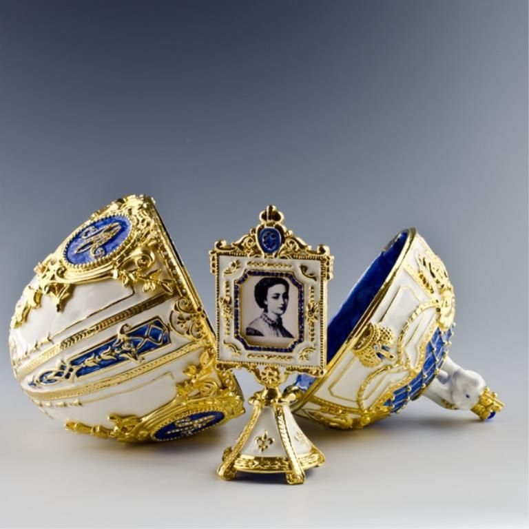 Royal Danish Faberge Inspired Egg