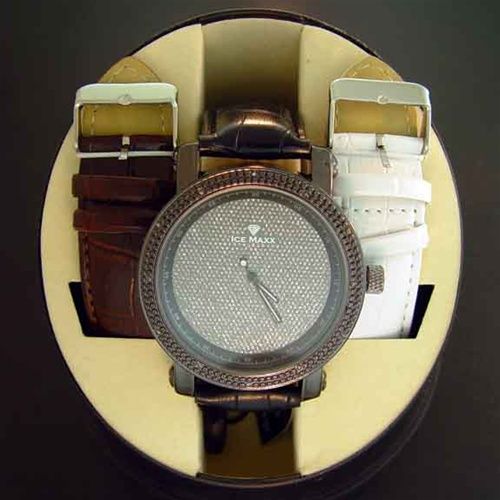 Mens Ice Maxx Diamond Bezel Watch