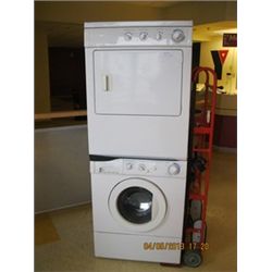 FRIGIDAIRE HD STACKING FRONT LOAD WASHER (FTF530ESI), DRYER (FE0332CES0