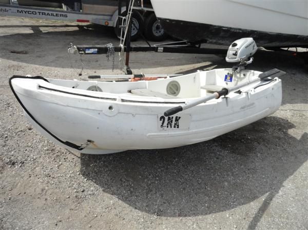 2006 Portland Pudgy 8' Plastic Air Pocket Dinghy w/Safety Lines & Honda ...