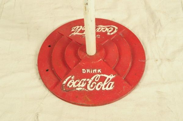 Coca-Cola Double-Sided Lollipop Advertising Sign