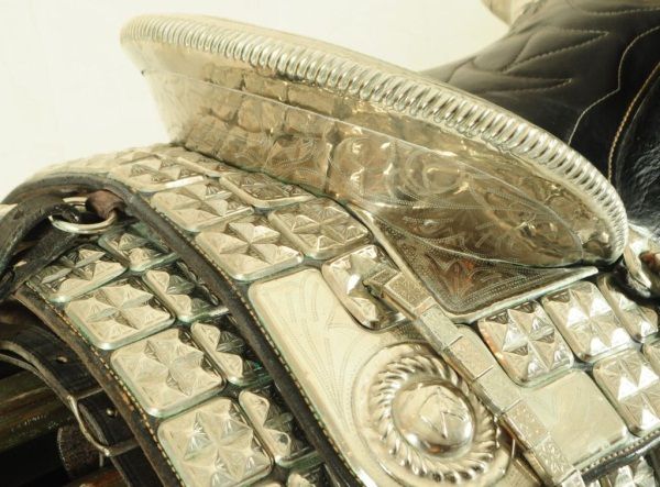 Ted Flowers Silver Western Parade Saddle