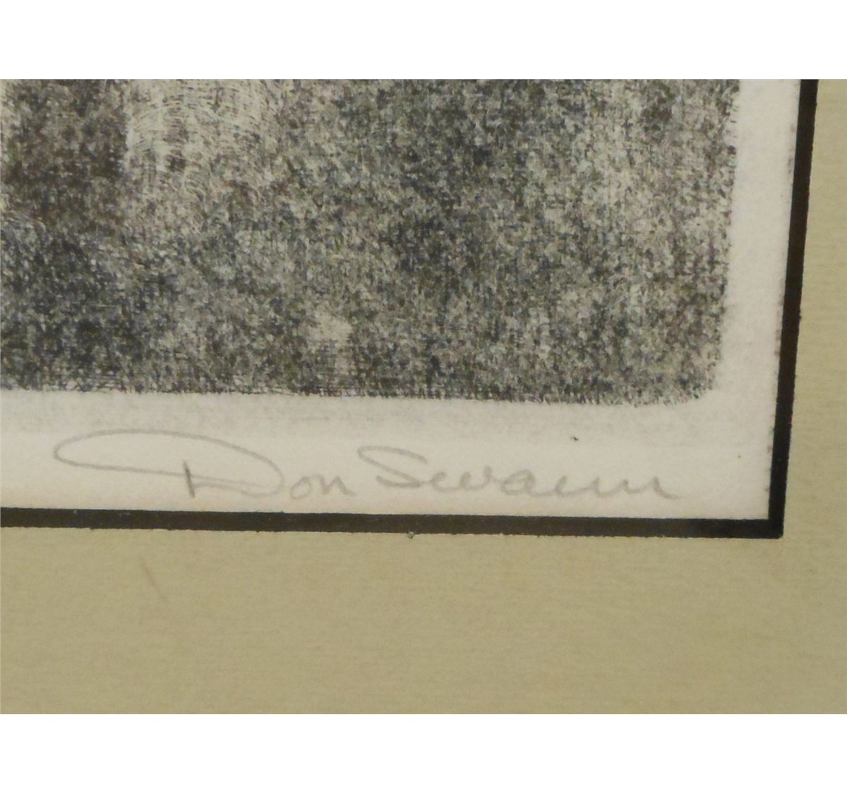 Don Swann Etching "Stormy Sky"