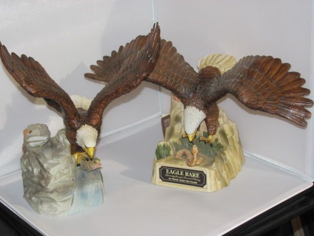 (2) Eagle Rare Decanters, 1980's