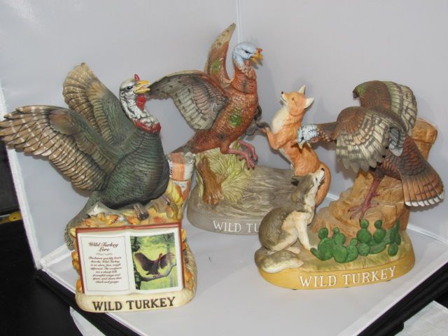 (3) Wild Turkey Limited Edition Collector Decanters