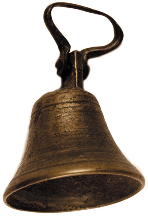 17th to 18th Century Colonial Antique Original Bronze Bell Door Ringer