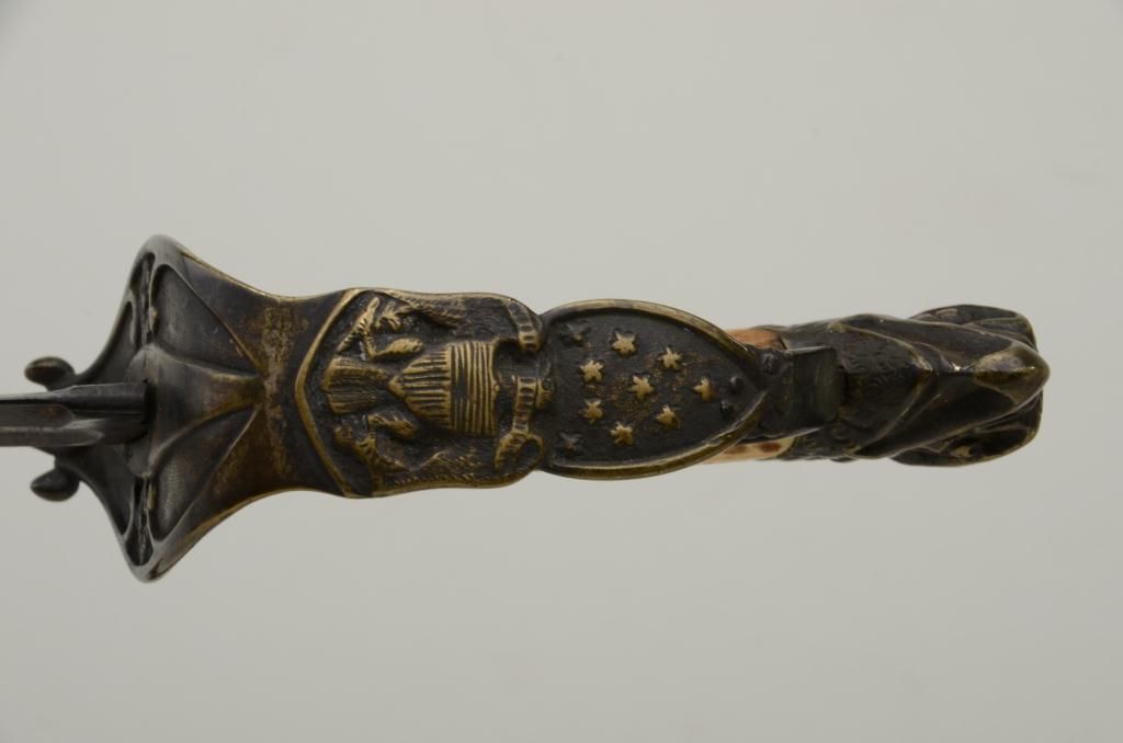 American Eagle head officers sword circa about 1830 showing 30” curved ...