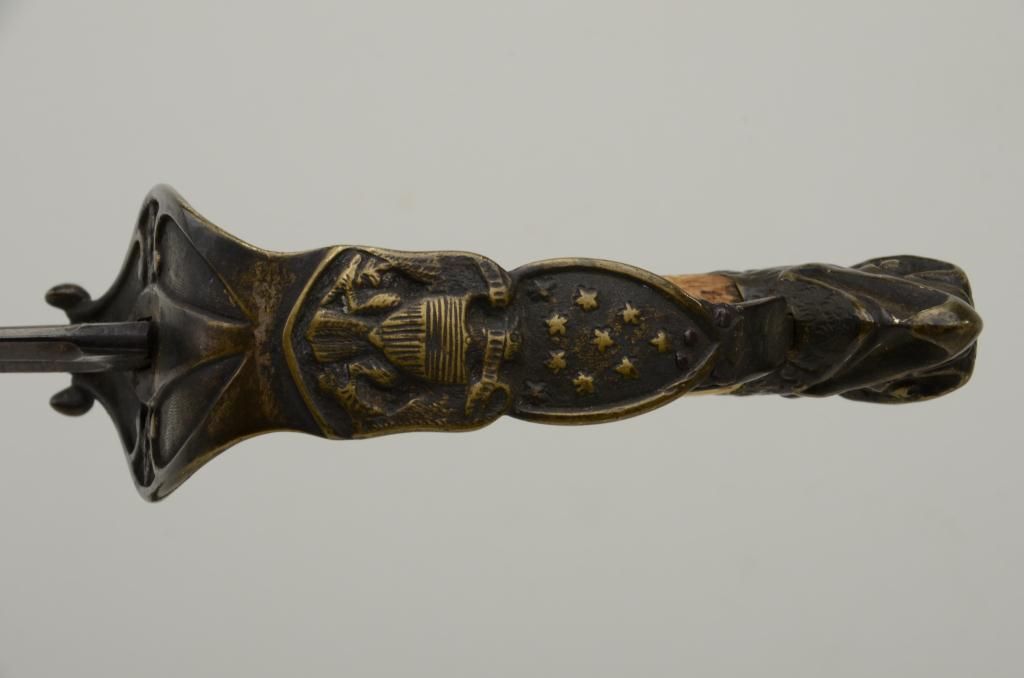 American Eagle head officers sword circa about 1830 showing 30” curved ...