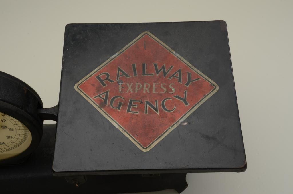 Original Railway Express Company marked scale manufactured by the ...