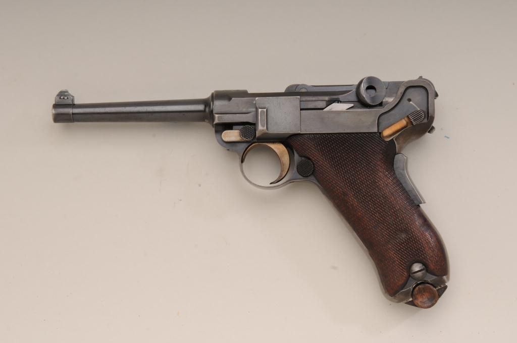 German Luger Model 1900 Commercial American Eagle semi-auto pistol, 7 ...