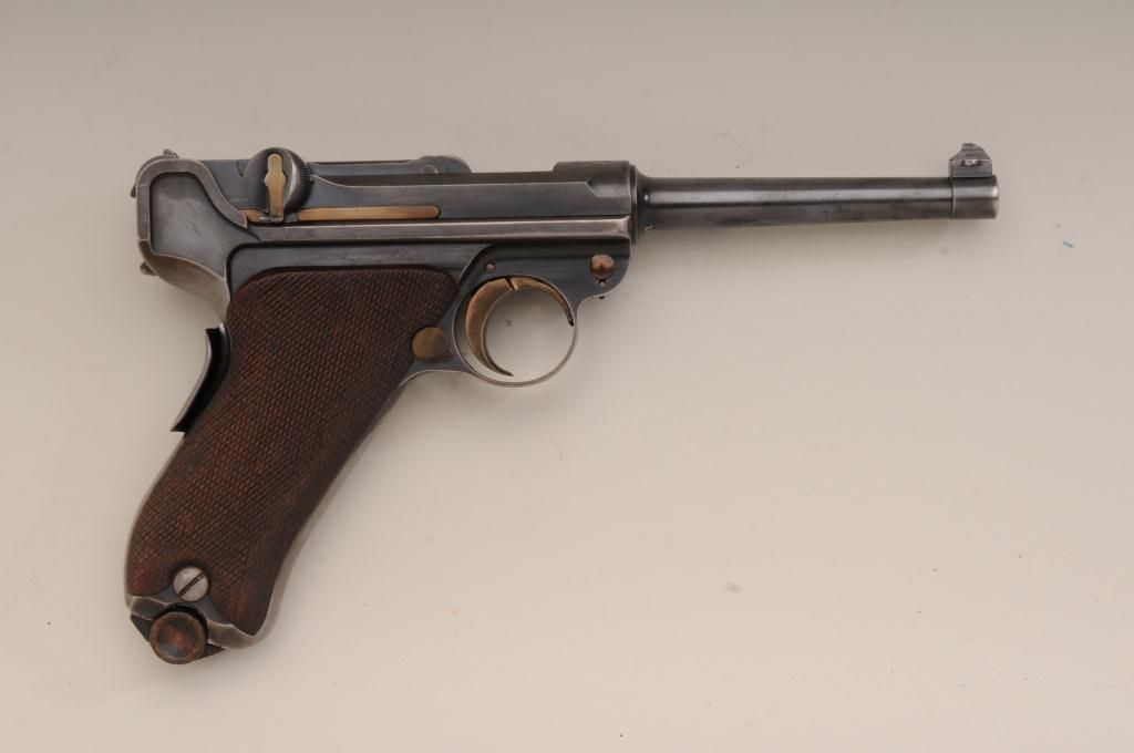 German Luger Model 1900 Commercial American Eagle semi-auto pistol, 7 ...