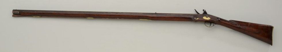 Full stock New England flintlock rifle, .54 cal., 41” rifled octagon ...