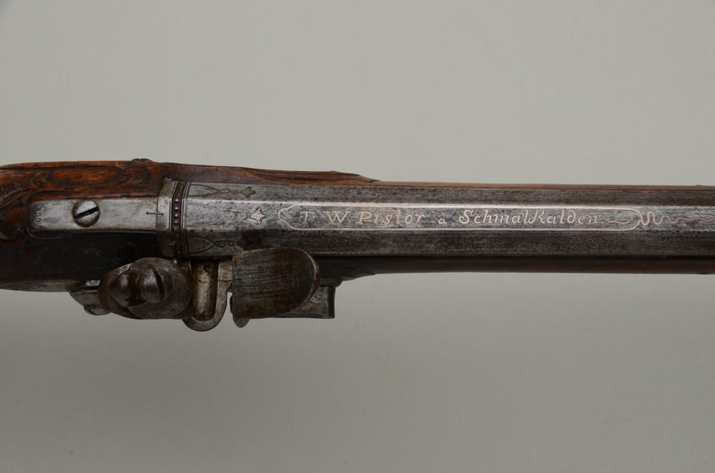 Flintlock Jeager rifle signed T.W. Pistor a SchmalKalden. Circa about ...