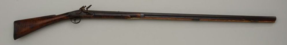 New England flintlock buck and ball half stock rifle, approx. 20 gauge ...