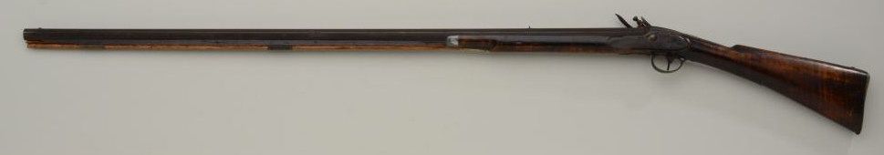 New England flintlock buck and ball half stock rifle, approx. 20 gauge ...
