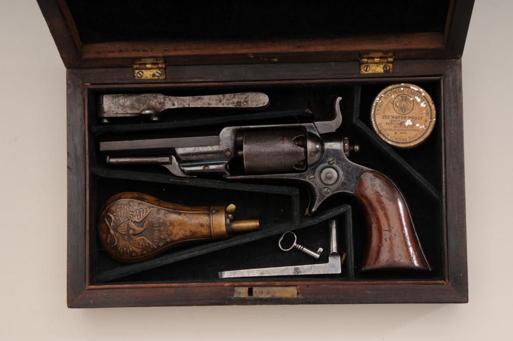 Colt Root percussion revolver, .28 cal., 3-1/2” octagon barrel, blue ...