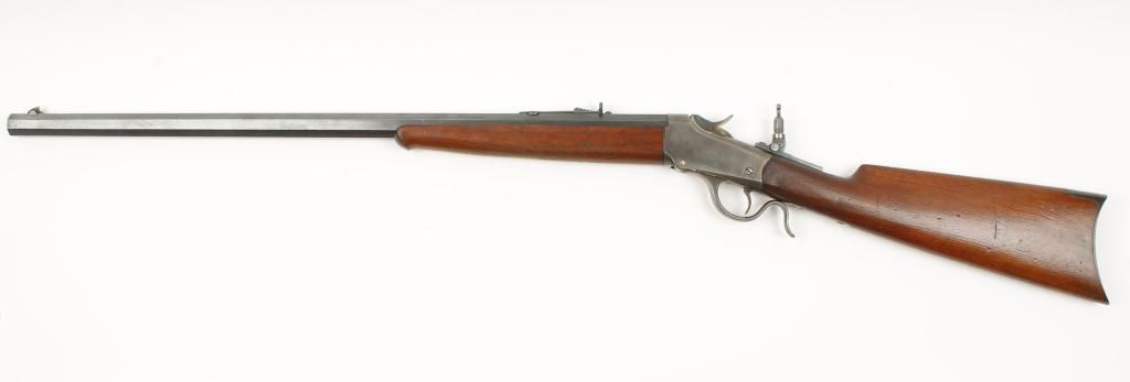 Winchester Model 1885 low wall single shot rifle, .22 Extra Long cal ...