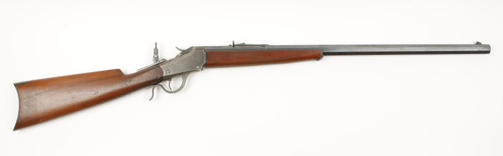 Winchester Model 1885 low wall single shot rifle, .22 Extra Long cal ...