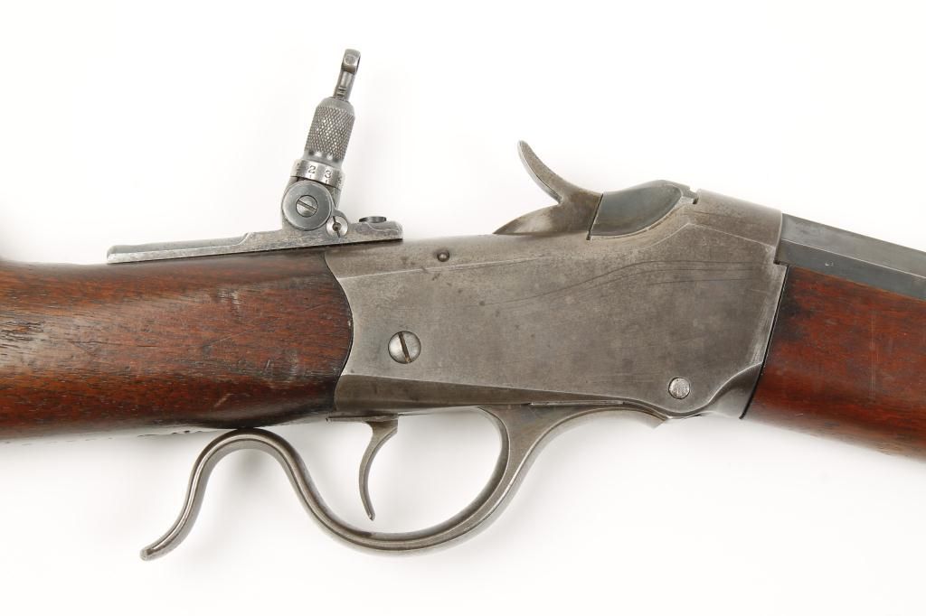 Winchester Model 1885 low wall single shot rifle, .22 Extra Long cal ...