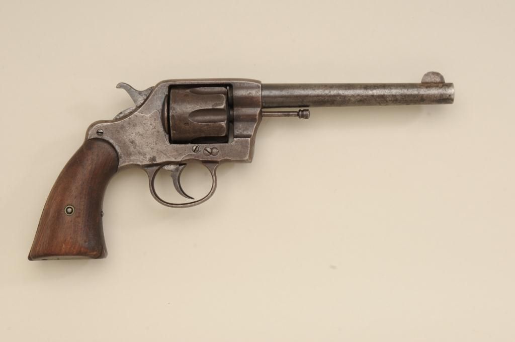 Colt U.S. Army Model 1892 DA revolver, .38 cal., 6” barrel, blue finish ...