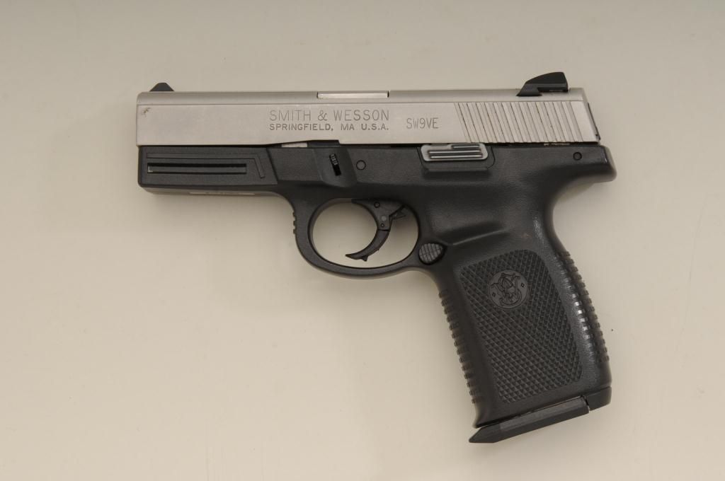 Smith & Wesson Model SW9VE DA semi-auto pistol, 9mm cal., 4” barrel ...