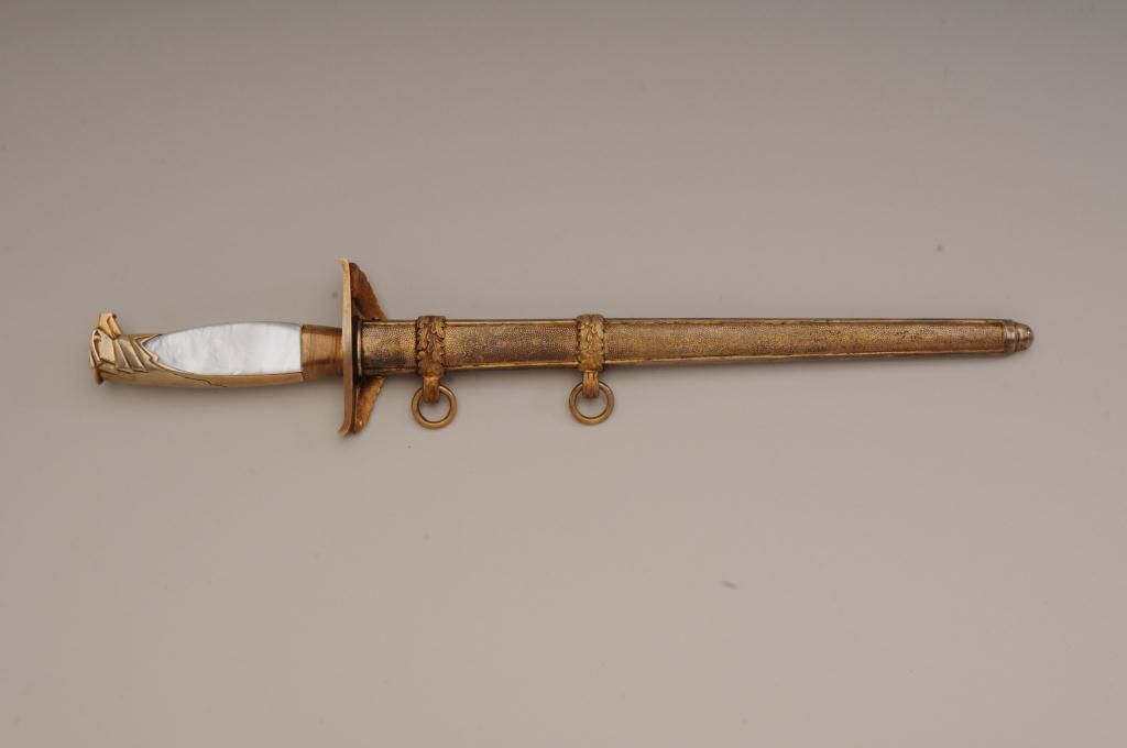 German nazi high grade diplomatic dagger and metal sheath with well ...