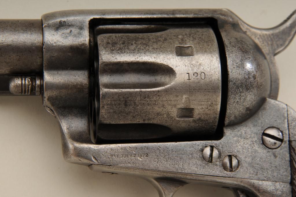 Colt Single Action Army revolver .44 Henry rimfire caliber, 7 ½” barrel ...