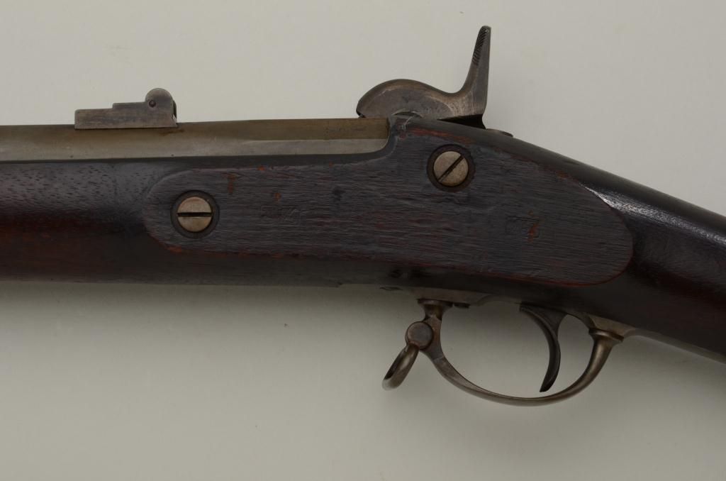 U.S. Springfield percussion rifle, .58 cal., 39-1/2” barrel, bright ...