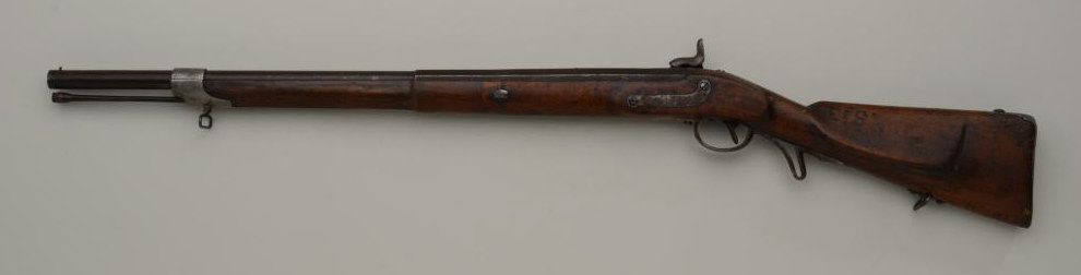 American Civil War era European percussion rifle, .68 cal., 27” barrel ...