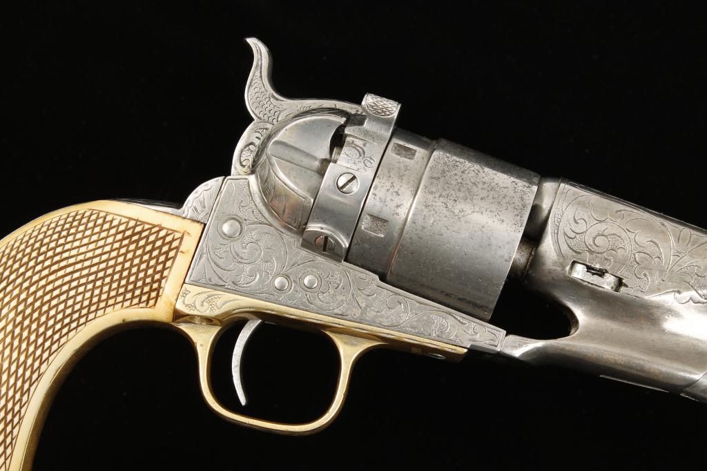 Engraved Colt Army Thuer Conversion revolver, .44 cal., 8” barrel ...