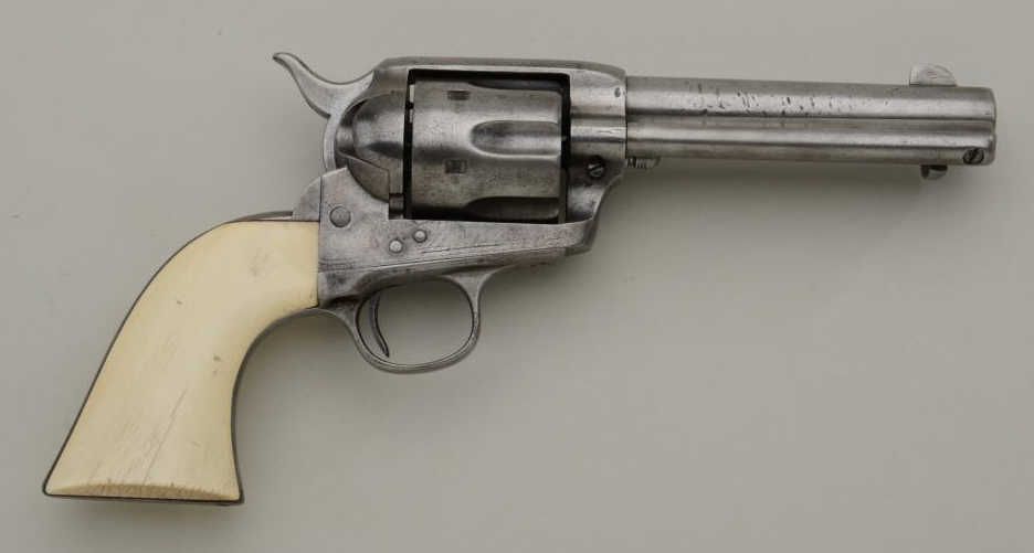 Colt Single Action Army revolver, .44-40 caliber, gray patina finish ...