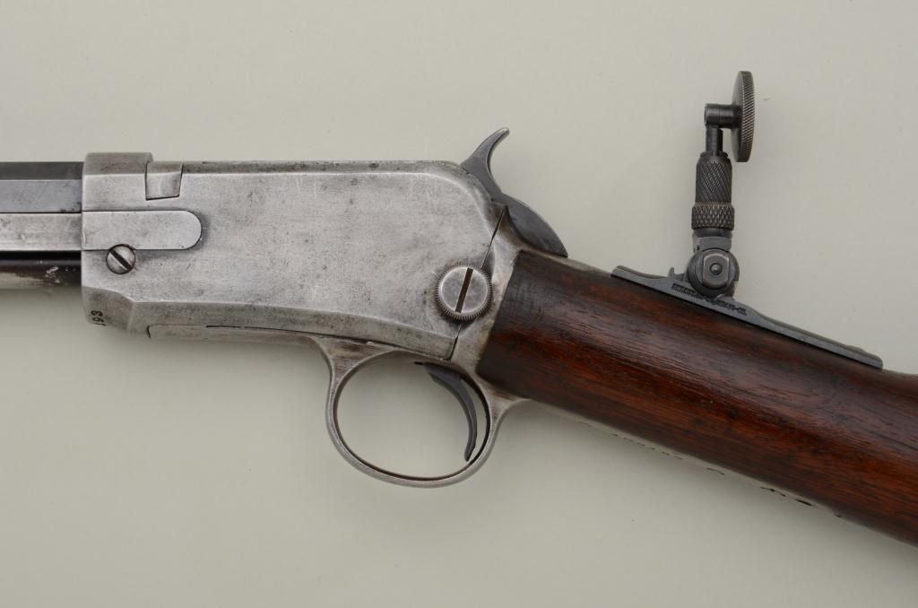 Winchester Model 1890 pump action rifle, re-barreled to .22 W.R.F. cal ...